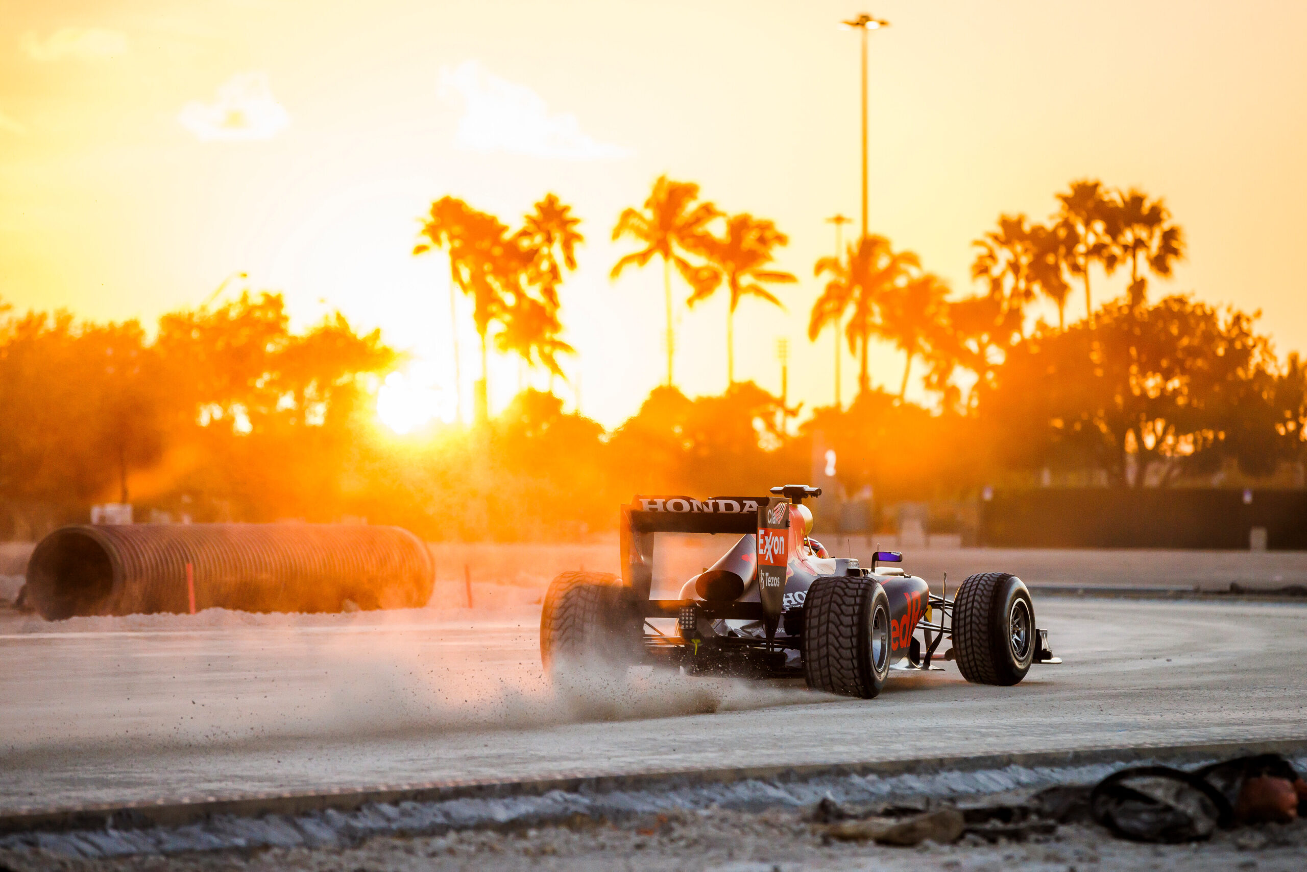 Sergio Perez Takes First Laps of the Miami GP Circuit on a Road Trip ...