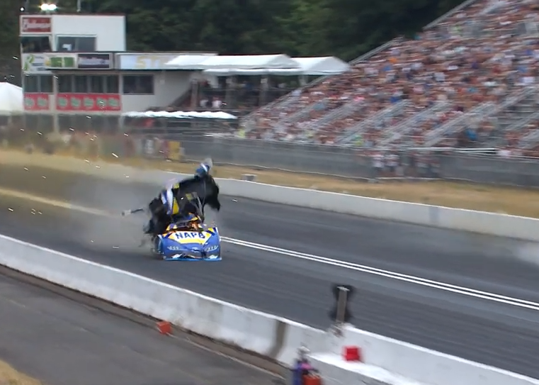 VIDEO: Ron Capps walks away from wild Funny Car crash at NHRA Northwest ...
